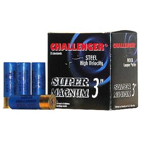 CHALLENGER Super Magnum 12 Ga 3″ #BBB steel 25 Shotshells – Pronature ...