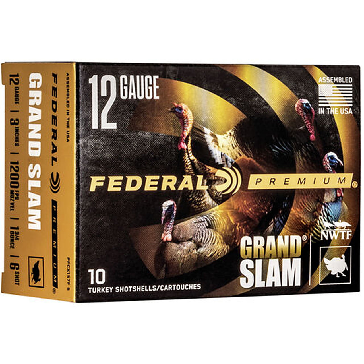 Federal Premium Grand Slam 12 Gauge 3″ 1- 3/4 oz 6 Shot 10 Rds ...