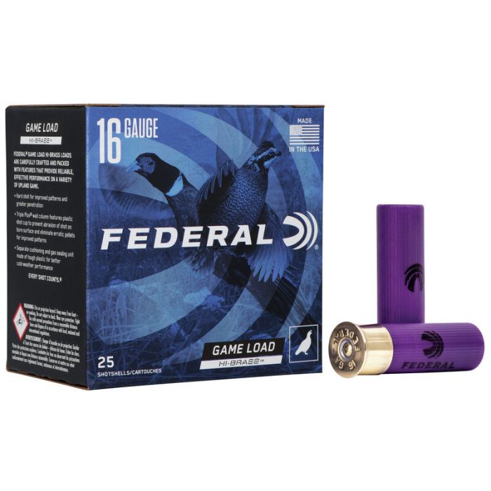 Federal Game Load 16 Gauge – 2.75″ – #7.5 – 1oz -25 Round - Pronature ...